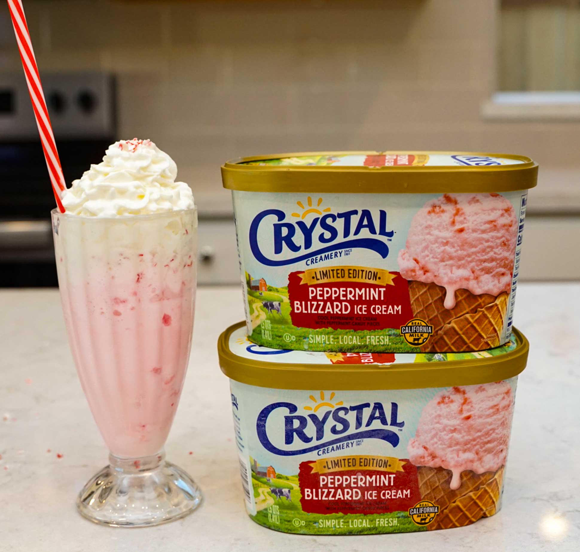 Peppermint Blizzard Float | Crystal Creamery
